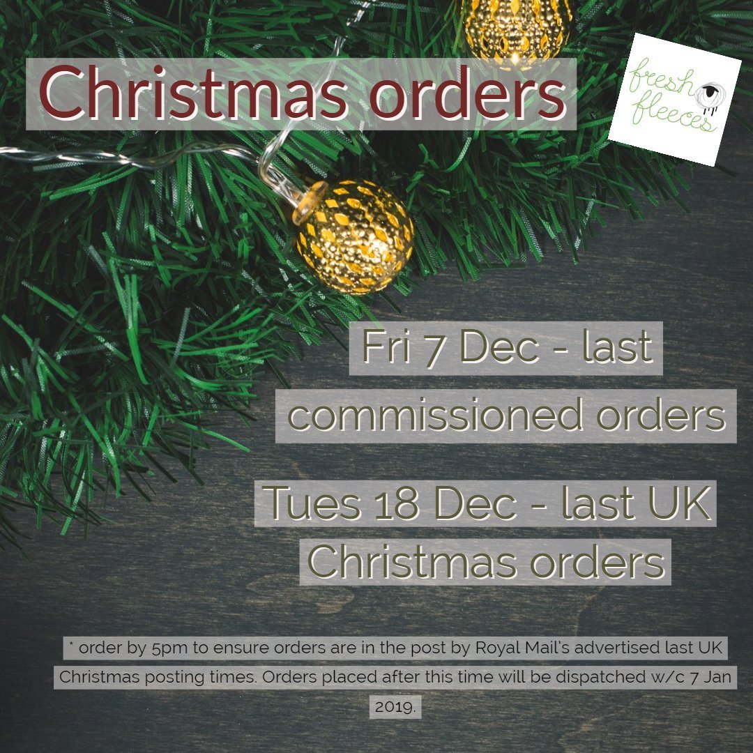 Last Christmas orders – FreshFleeces