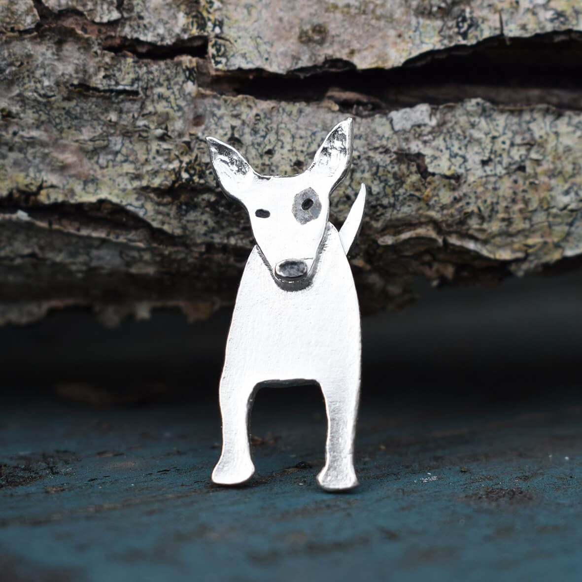 Silver English Bull Terrier Dog Brooch: Quality English Bull Terrier ...