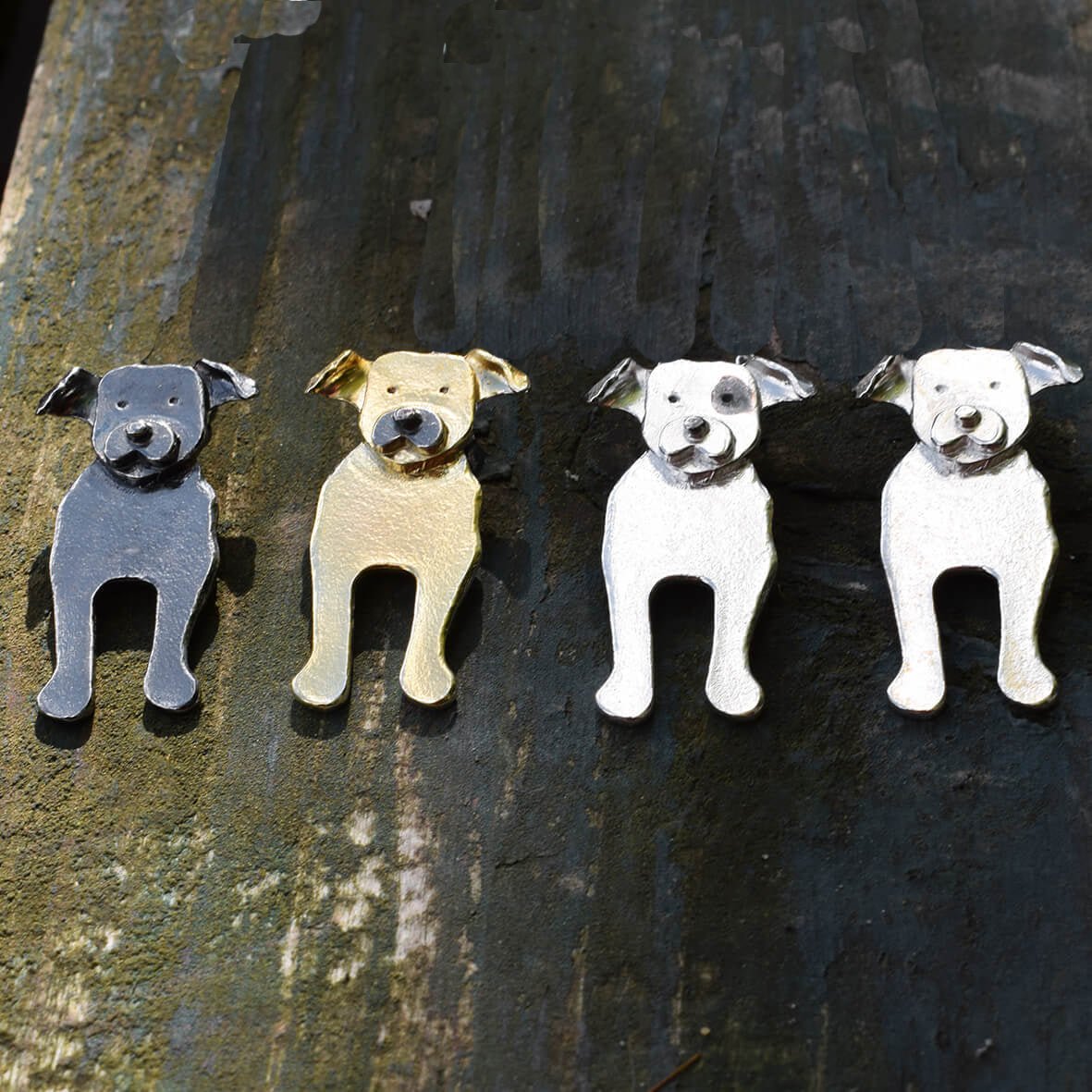 Silver Staffordshire Bull Terrier Dog Brooch: Quality Staffie Gift ...